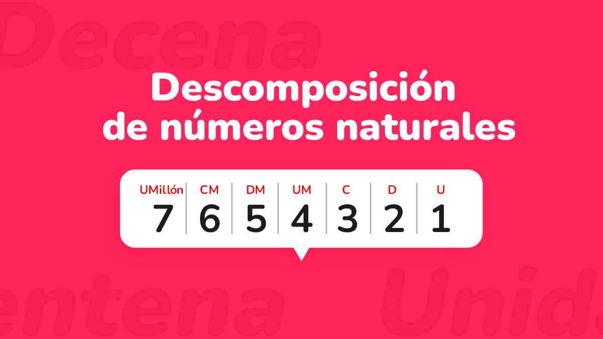 Descomposición de números naturales - 3 formas de realizar